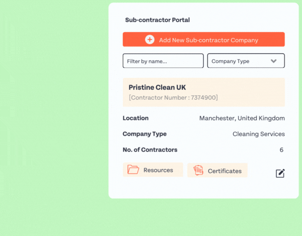 HR Duo Project and Sub-Contractor Workforce Management