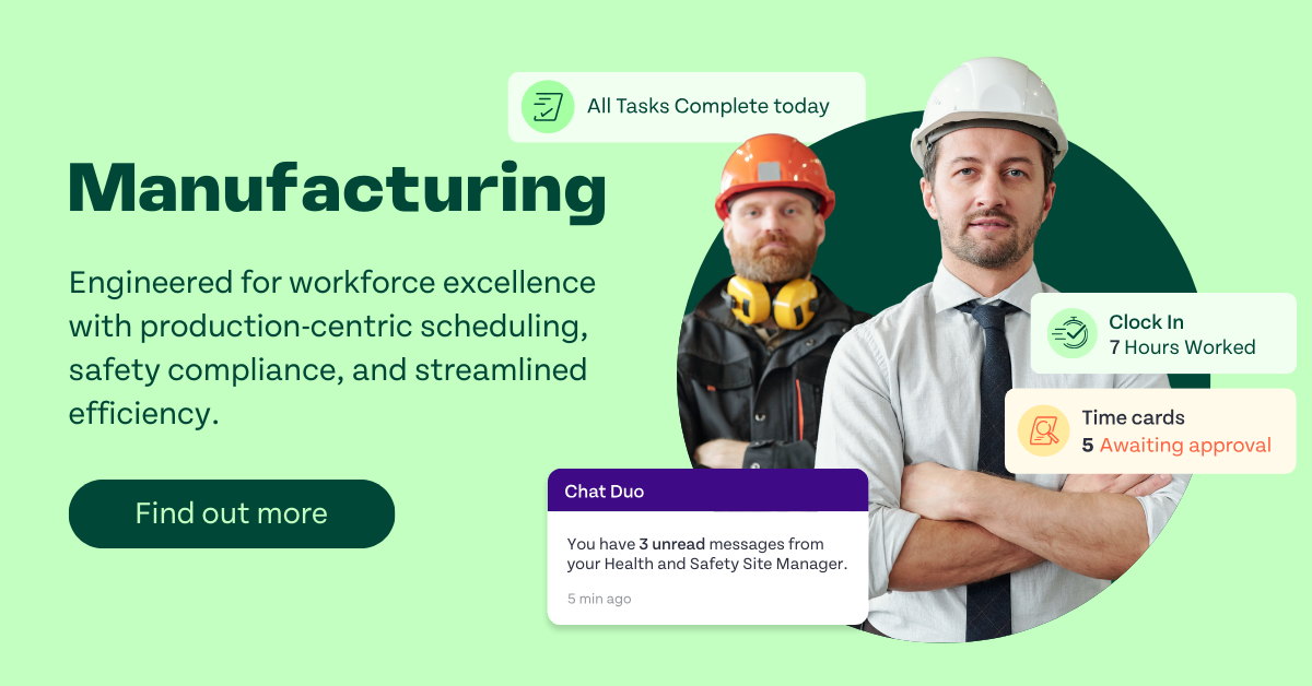 HR and Workforce Management Software for Manufacturing